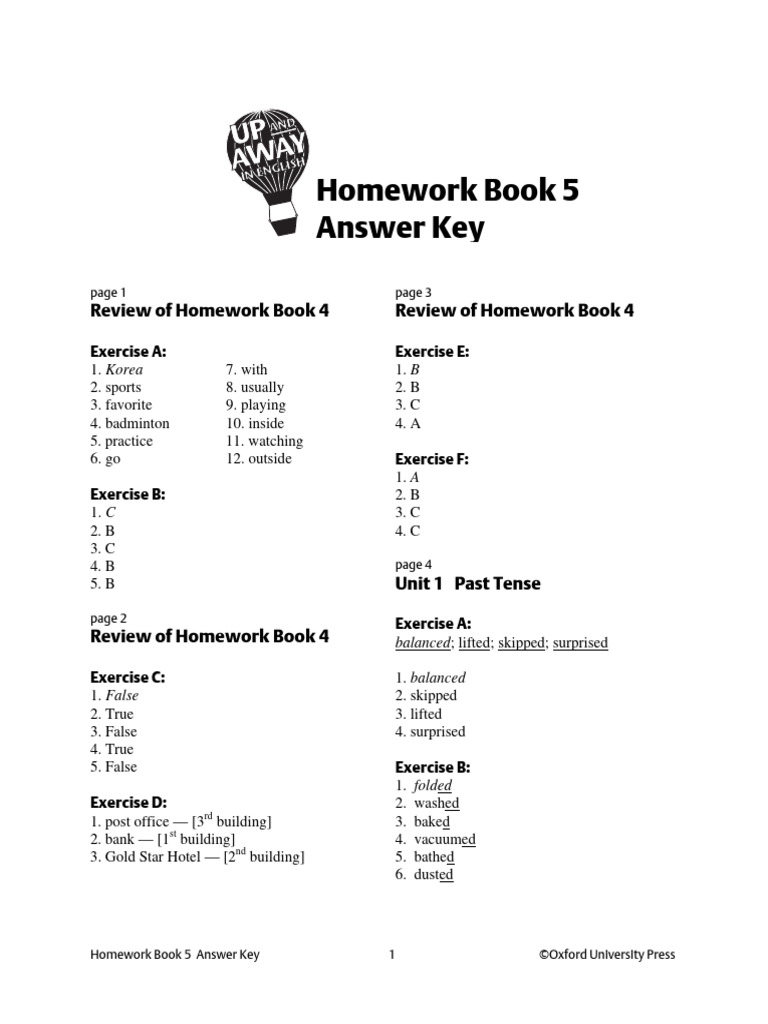 Uaa 05 Aa Homework Book Answer K | PDF