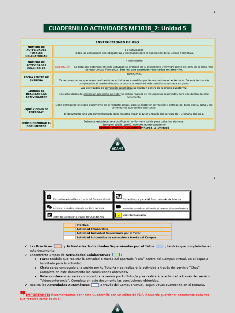 CUADERNO 3 Unidad 5 | PDF | Agua | Detergente