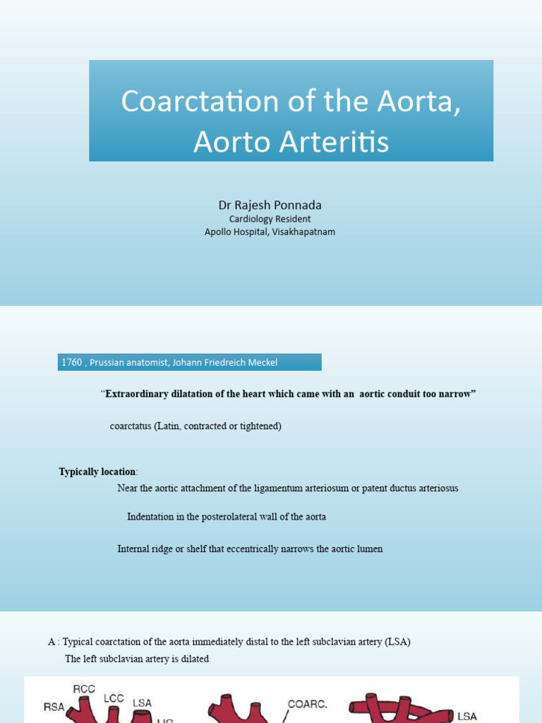 Coarctation of The Aorta | PDF | Aorta | Pulse