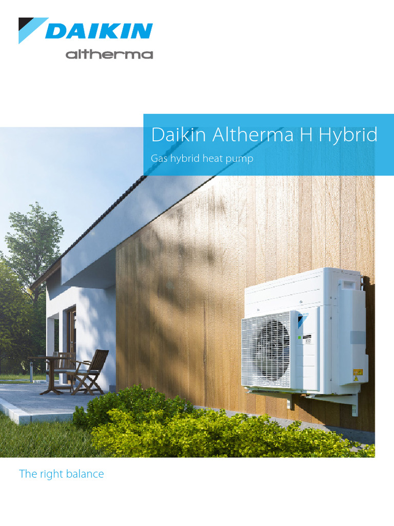 Daikin Altherma H Hybrid Overview | PDF | Heat Pump | Water Heating