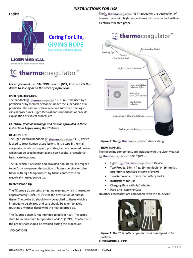 Liger Medical Thermocoagulator Guide | PDF | Electromagnetic ...