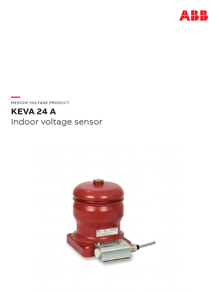 KEVA 24 A - 1VLC000583 Rev.2, en 1 | PDF | Sensor | Transformer