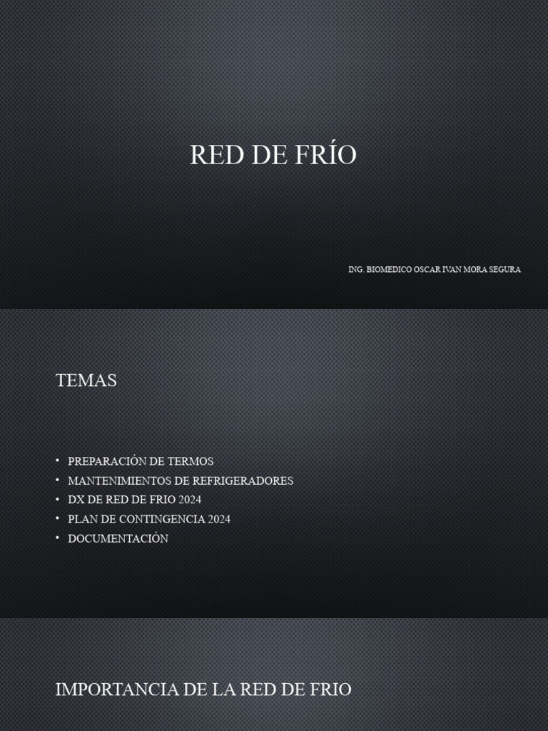 Red de Frio 2024 | PDF