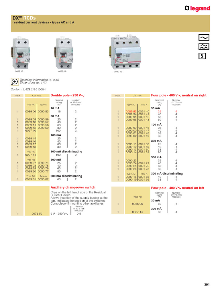 26311-008917 Isolator Legrand | PDF | Electricity | Electrical Engineering