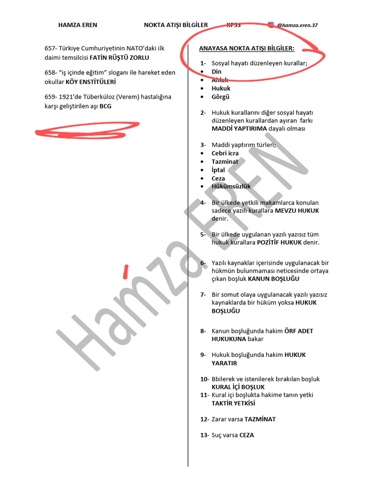 Vatandaşlık Soru Cevap 150 soru | PDF