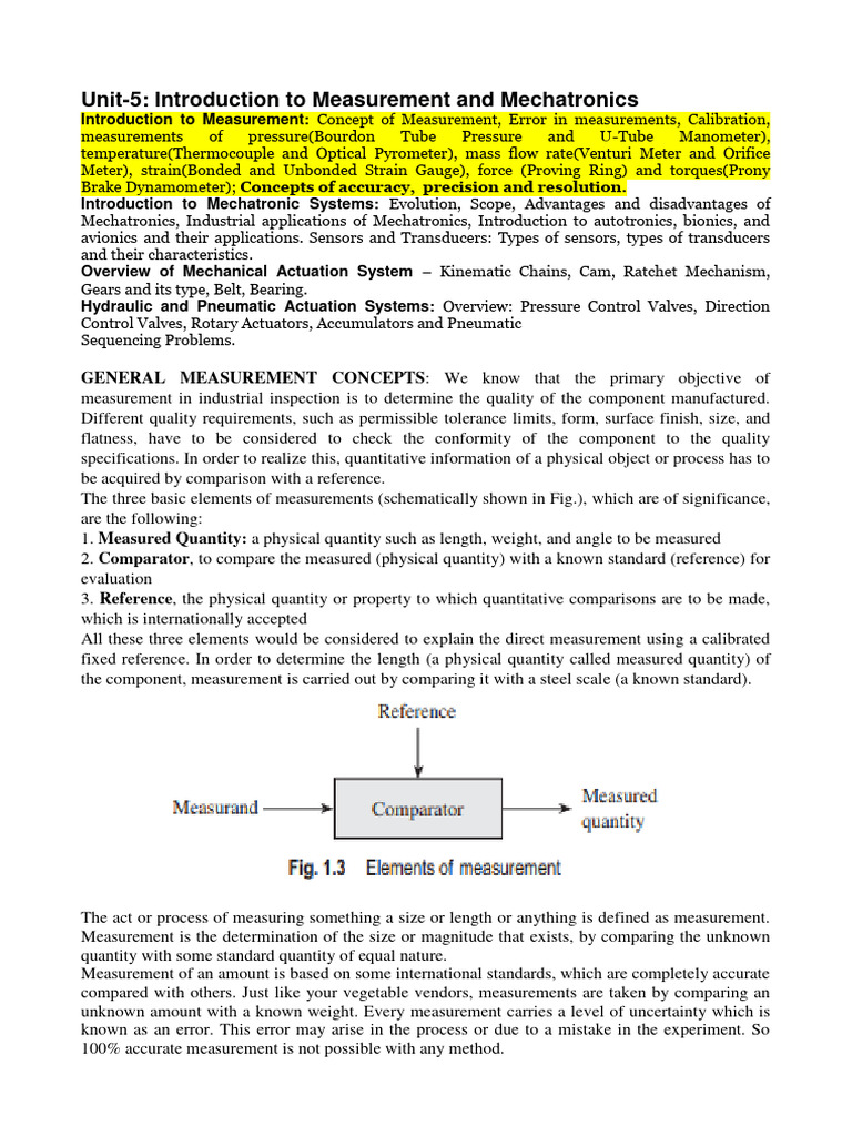 Measurment | PDF | Observational Error | Calibration