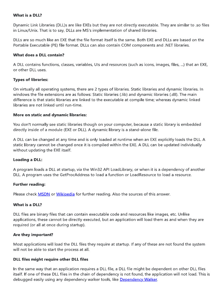 What Is DLL | PDF