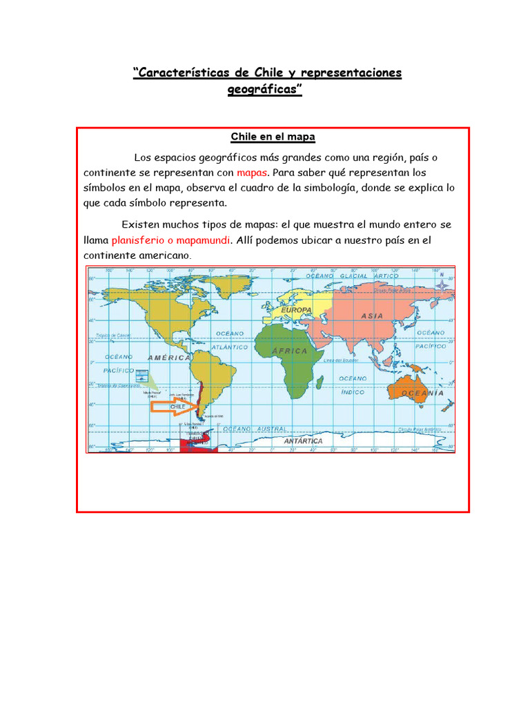 Guia 2 Chile en El Mapa | PDF | Chile | Continente