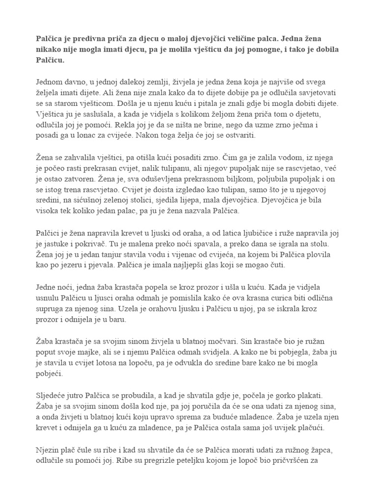 Palčica | PDF
