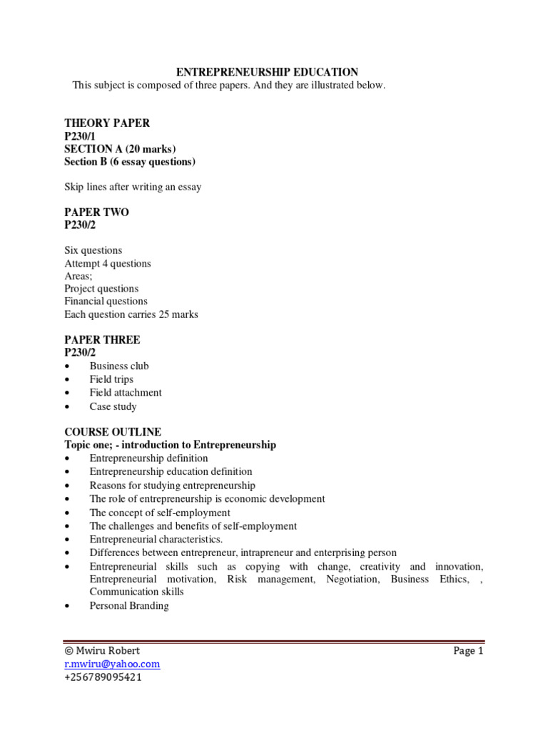 Entrepreneurship Notes | Download Free PDF | Entrepreneurship | Motivation