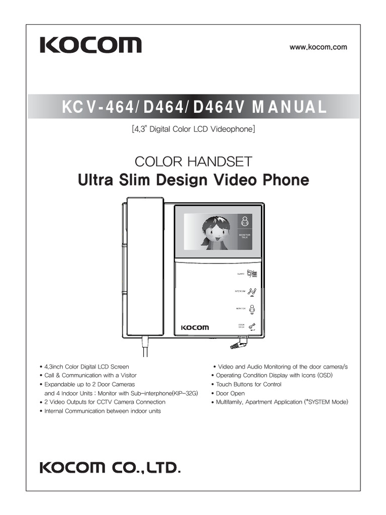 KCV-464 M Eng | PDF