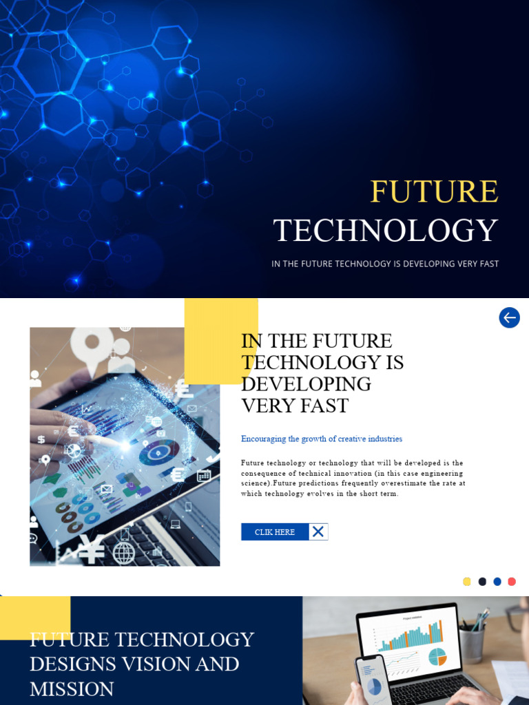 Blue & Yellow Professional Future Technology Presentation | PDF ...