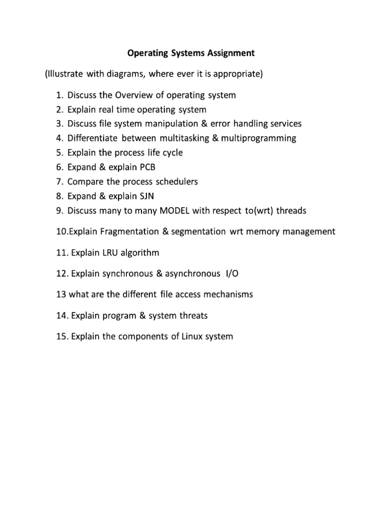 OS Assignment | PDF