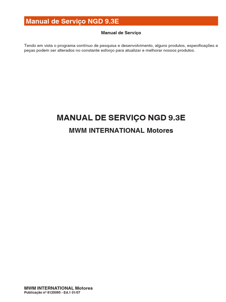 Manual NGD 9.3E | PDF | Motores | Motor a jato