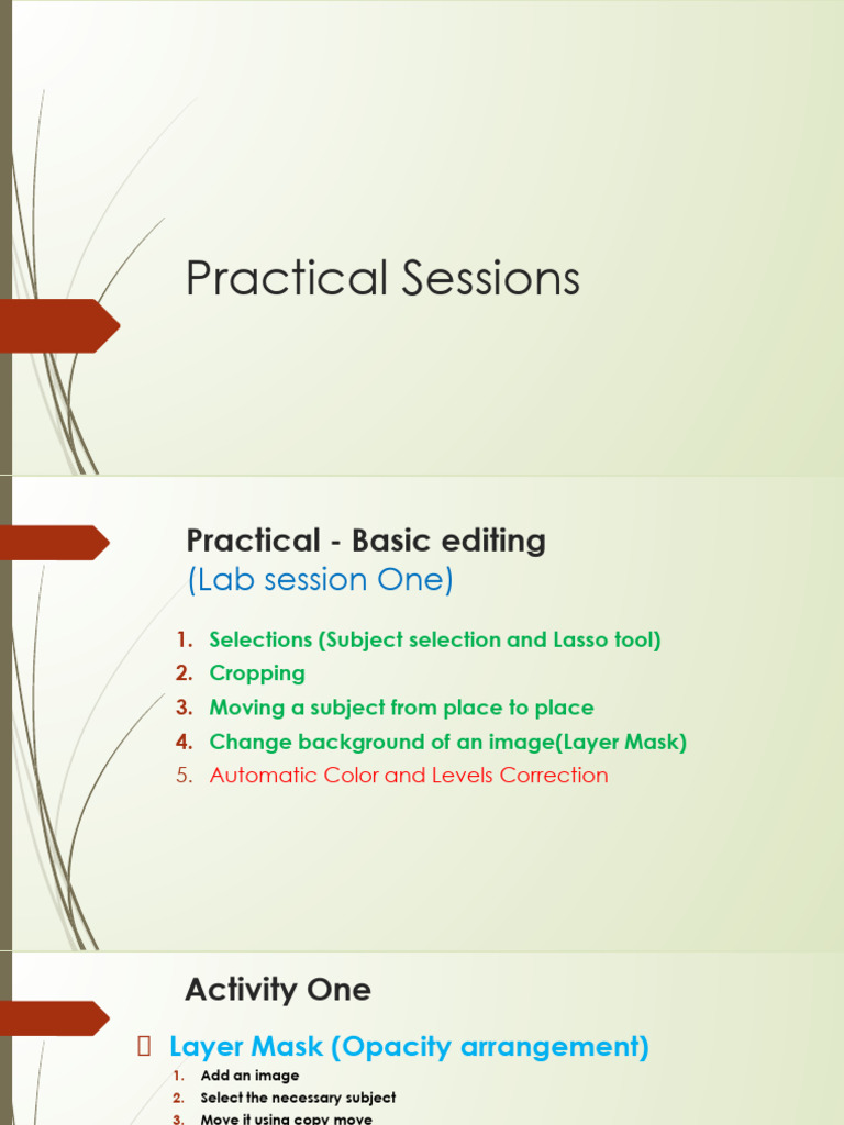 Photoshop Practical Editing Techniques | PDF