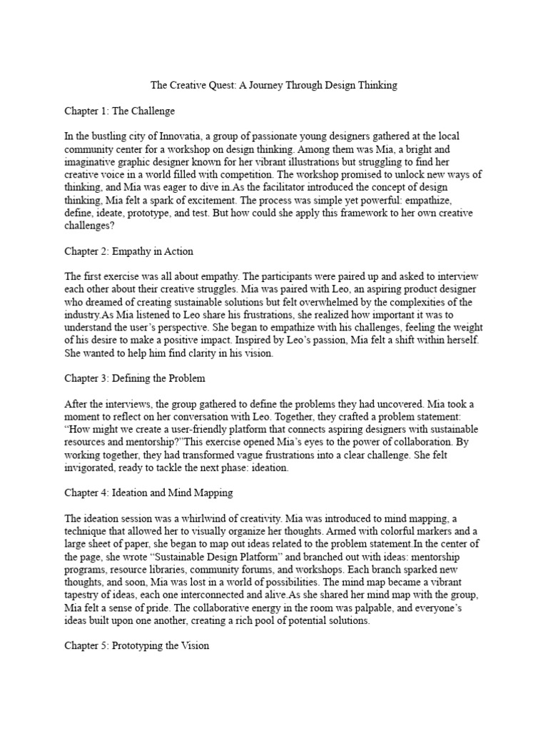 The Creative Quest | PDF | Design Thinking | Empathy