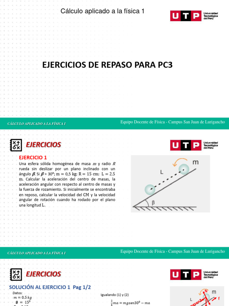 Repaso PC3 | PDF | Fricción | Masa