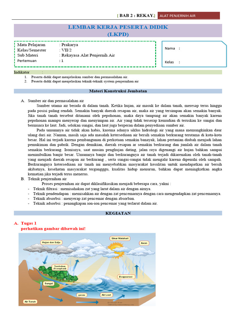 LKPD Prakarya Kelas 8 Rekayasa | PDF