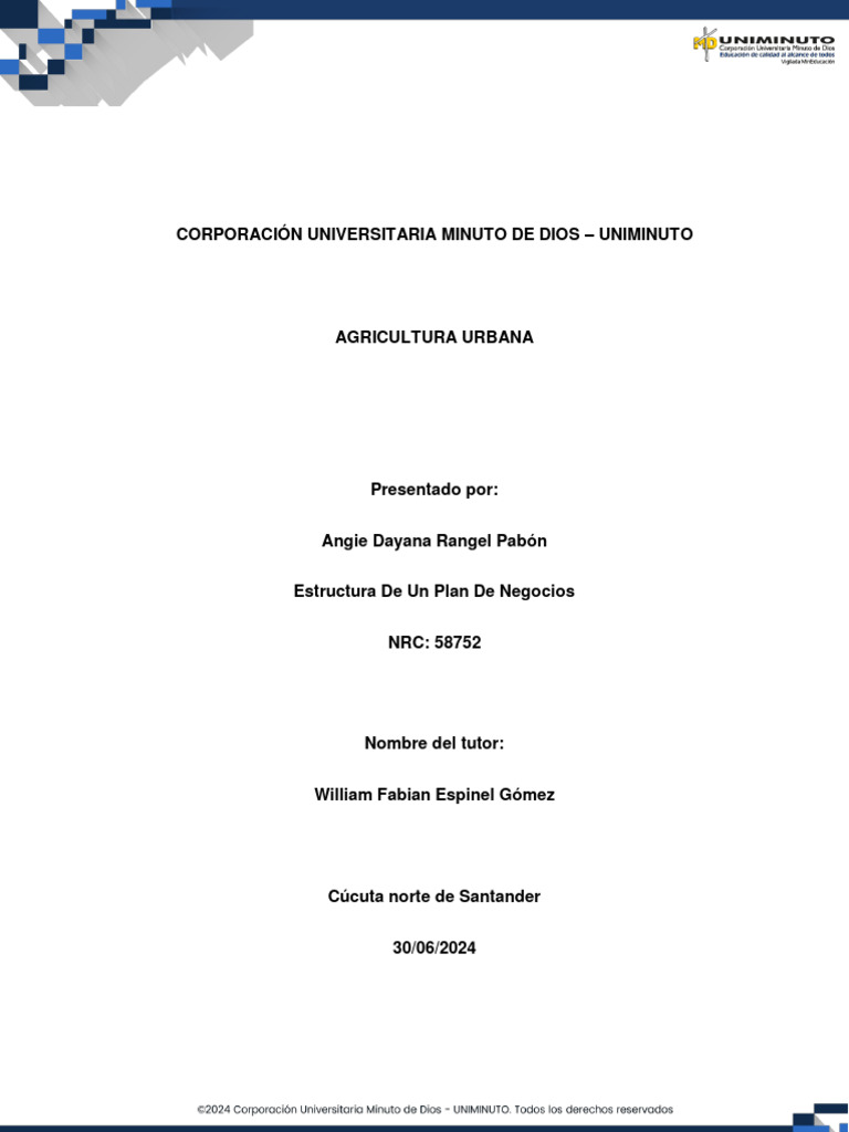 Act2.desarrollo de Un Plan Financiero | PDF | Agricultura | Agricultura urbana