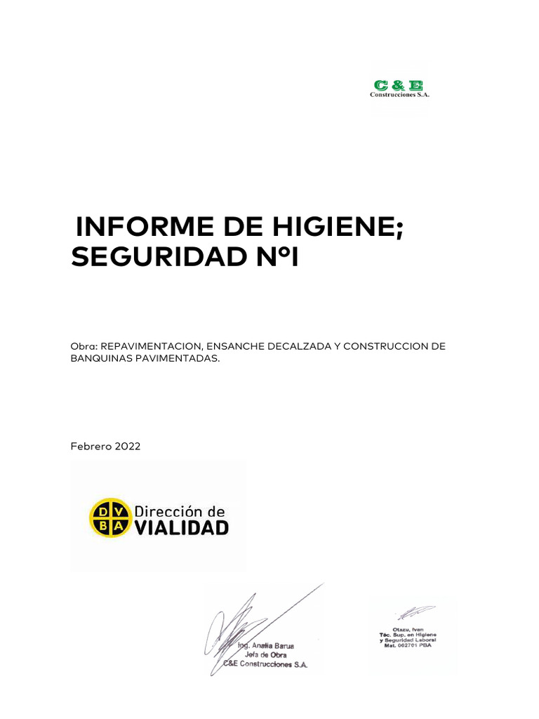 Informe Ruta Prov 215 | PDF | Seguridad y salud ocupacional