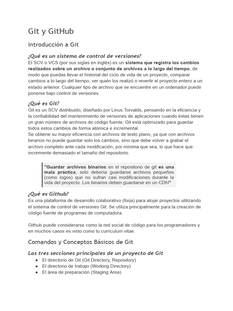 Git y GitHub | PDF | Control de versiones | Archivo de computadora
