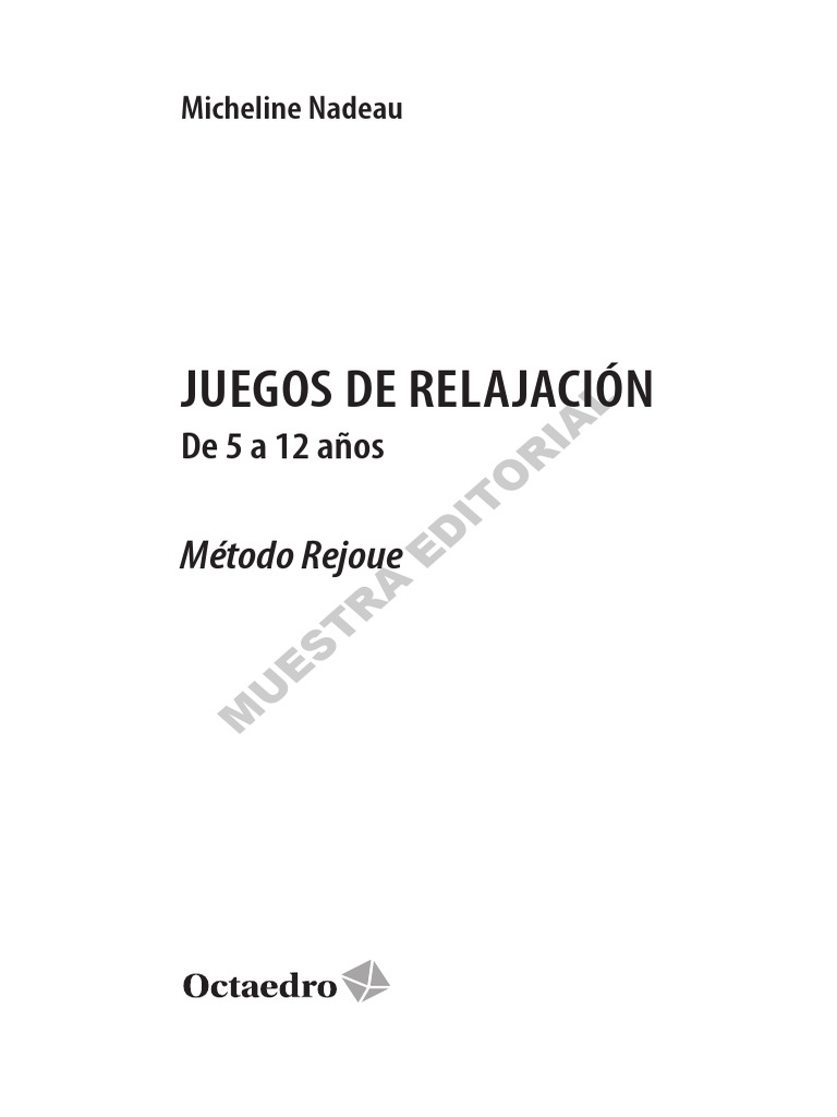Libro Juegos de Relajación | PDF | Respiración | Ansiedad