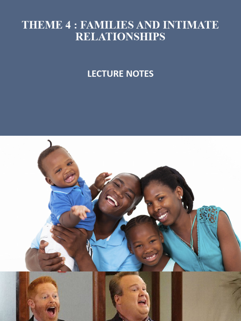 UNIT FOUR Family and Intimate Relationships | PDF | Intimate ...