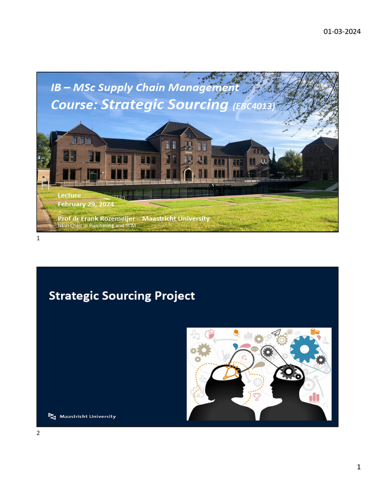 HANDOUT Lecture 2 - Managing Sourcing - FR v1 2024 | PDF | Supply Chain ... HANDOUT Lecture 2 - Managing Sourcing - FR v1 2024 | PDF | Supply Chain ...