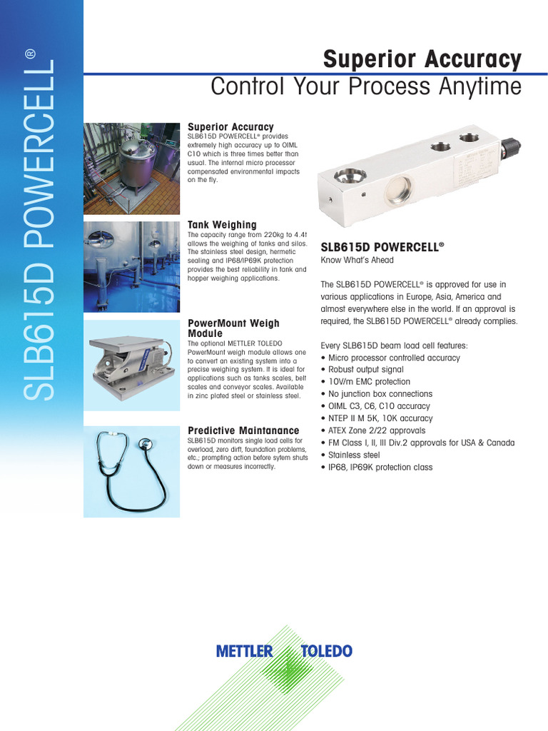 A MAR DS SLB615D LoadCell EN | PDF | Accuracy And Precision