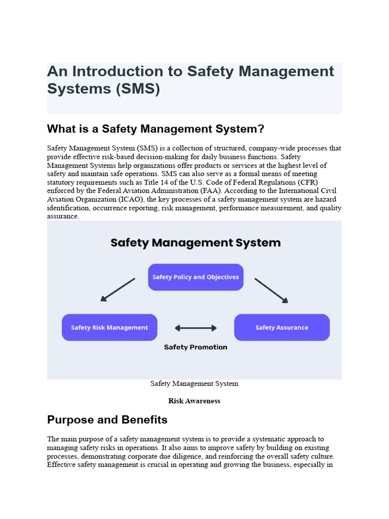 Overview of Safety Management Systems | PDF | Risk | Risk Management