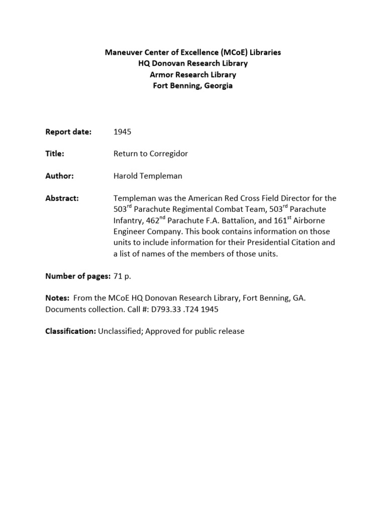 D793.33_T24 | PDF | Military | Military Science