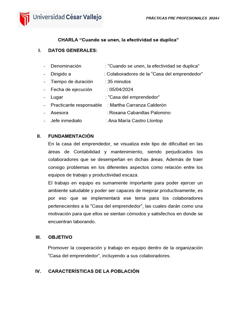 Charla 4 - Integración Laboral | PDF | Empleo