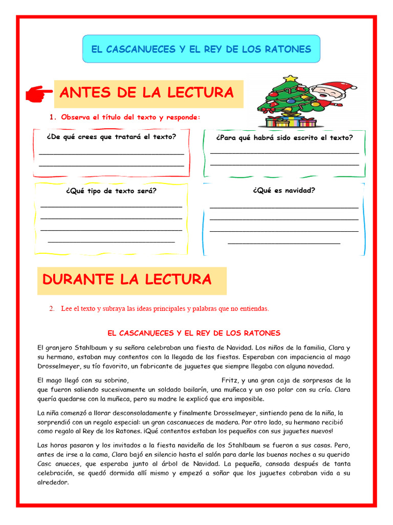 Ficha Lun 4 Comu Cascanueces y Rey de Los Ratones | PDF | El cascanueces