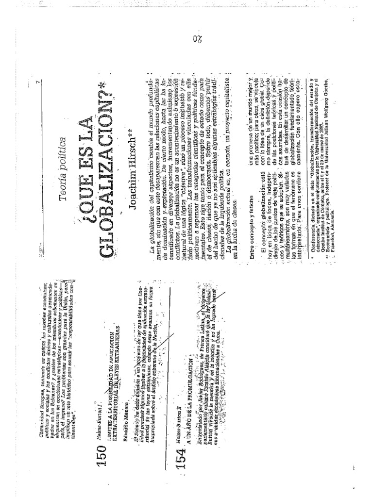 Joachim Hirsch | PDF