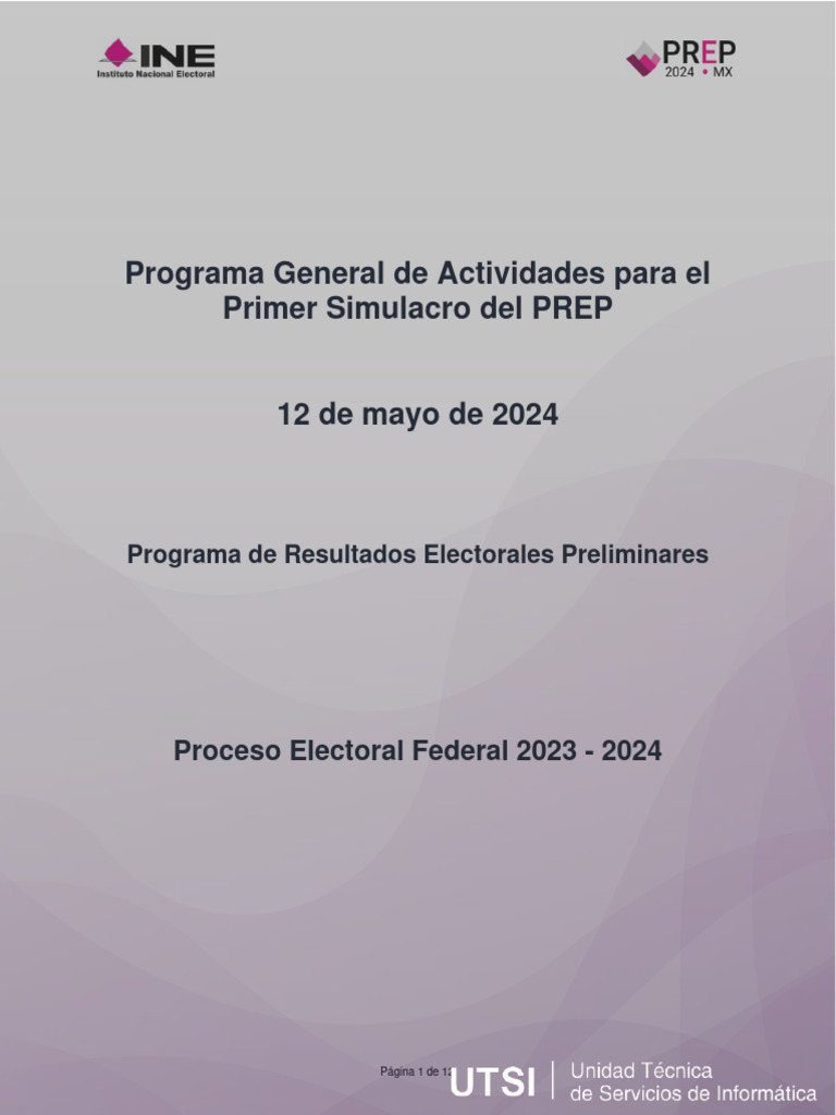 Programa General Primer Simulacro | PDF | Programa de computadora | Programación