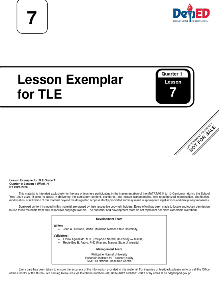 Q1 LE TLE 7 Lesson 7 Week 7 | PDF | Hyperlink | Computing