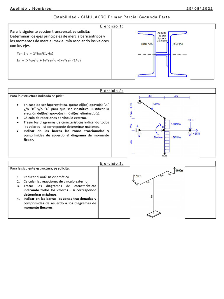 2do Simulacro - PRIMER PARCIAL Segunda PARTE | PDF