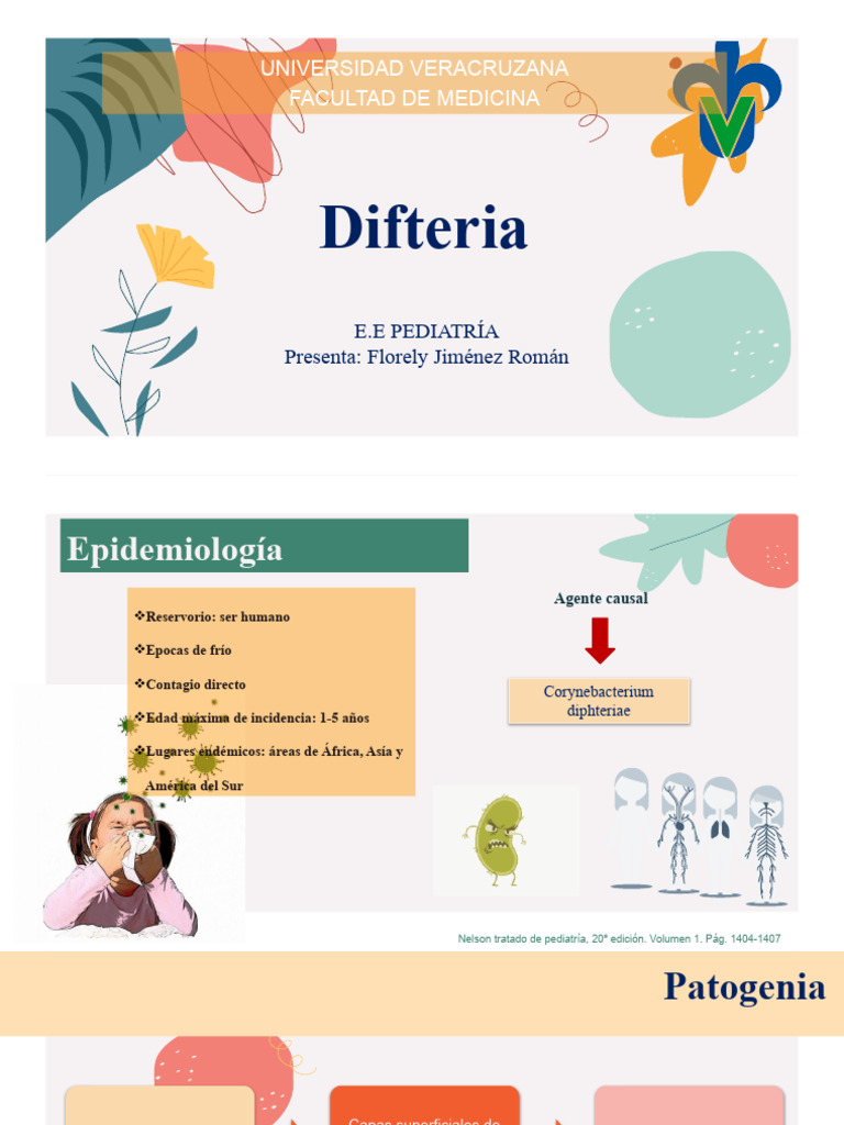 Difteria | PDF | Penicilina | Inflamación