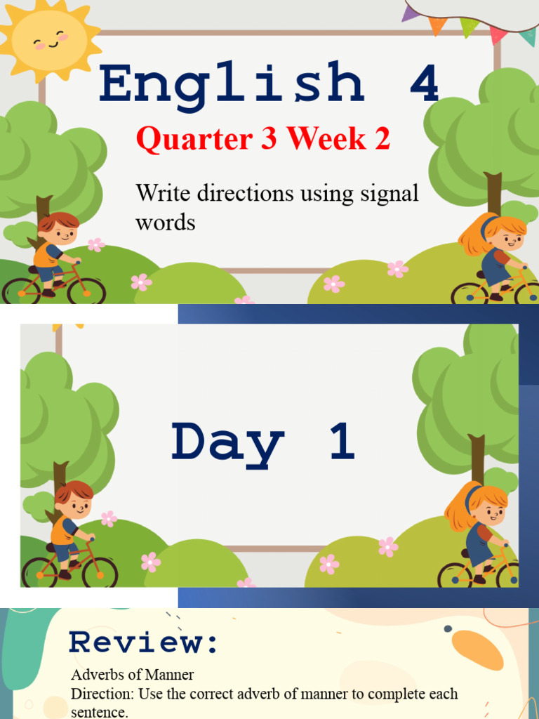 English4 Q3 Week2 PPT Write Directions @edumaymay | PDF | Cakes | Lemon