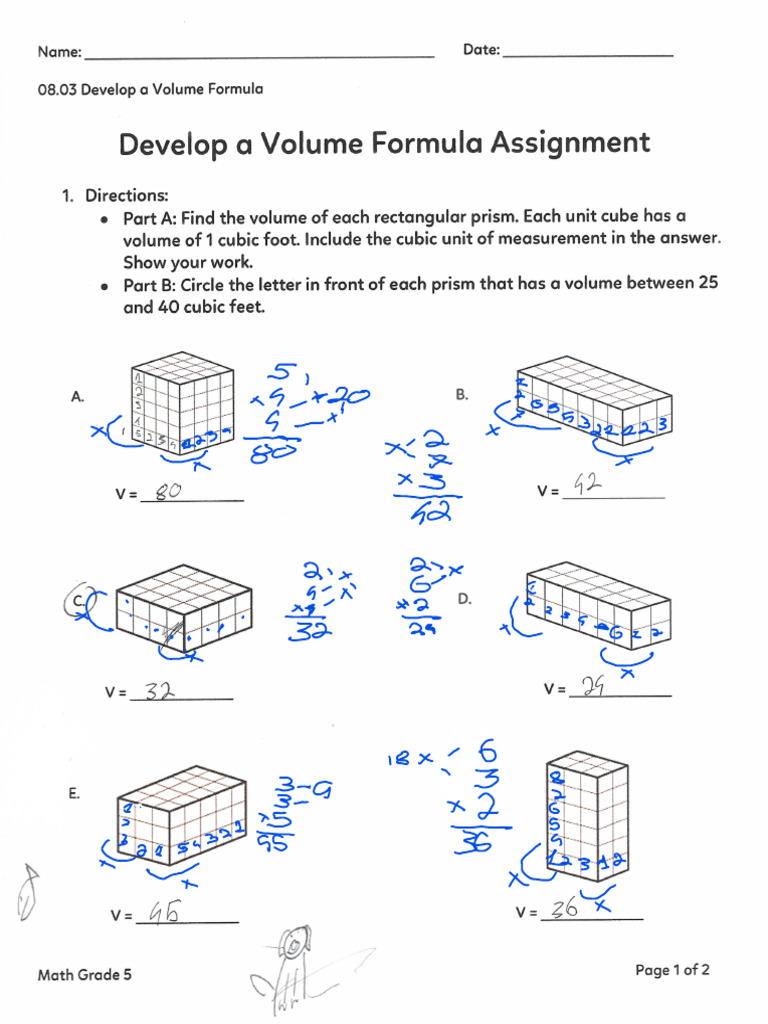 08 - 03 Develop A Volume Formula | PDF