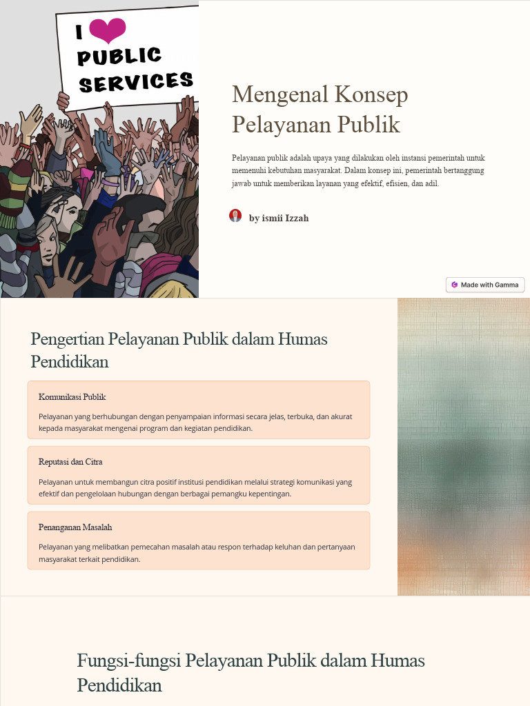 Mengenal Konsep Pelayanan Publik | PDF