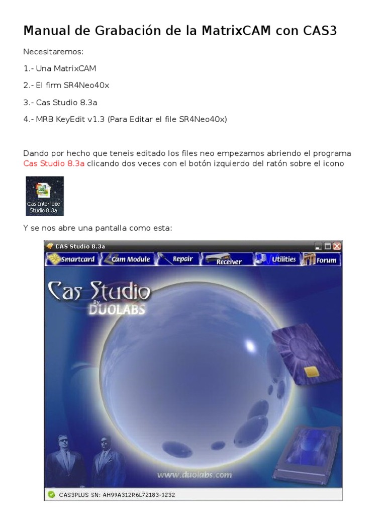 Grabación de MatrixCAM con CAS3 | PDF
