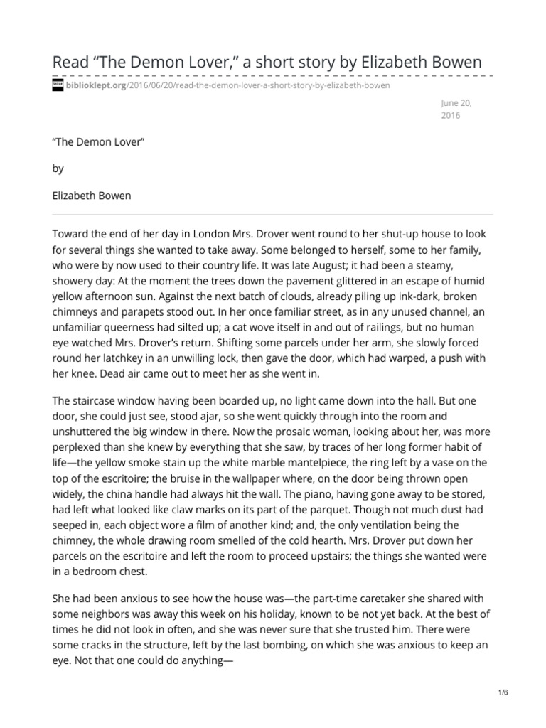 The Demon Lover | PDF