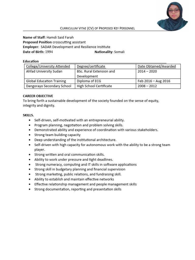Curriculum Vitae of Hamid S Farah | PDF | Computing
