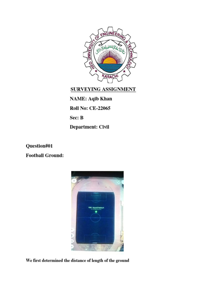 Aqib's Surveying Assignment | PDF