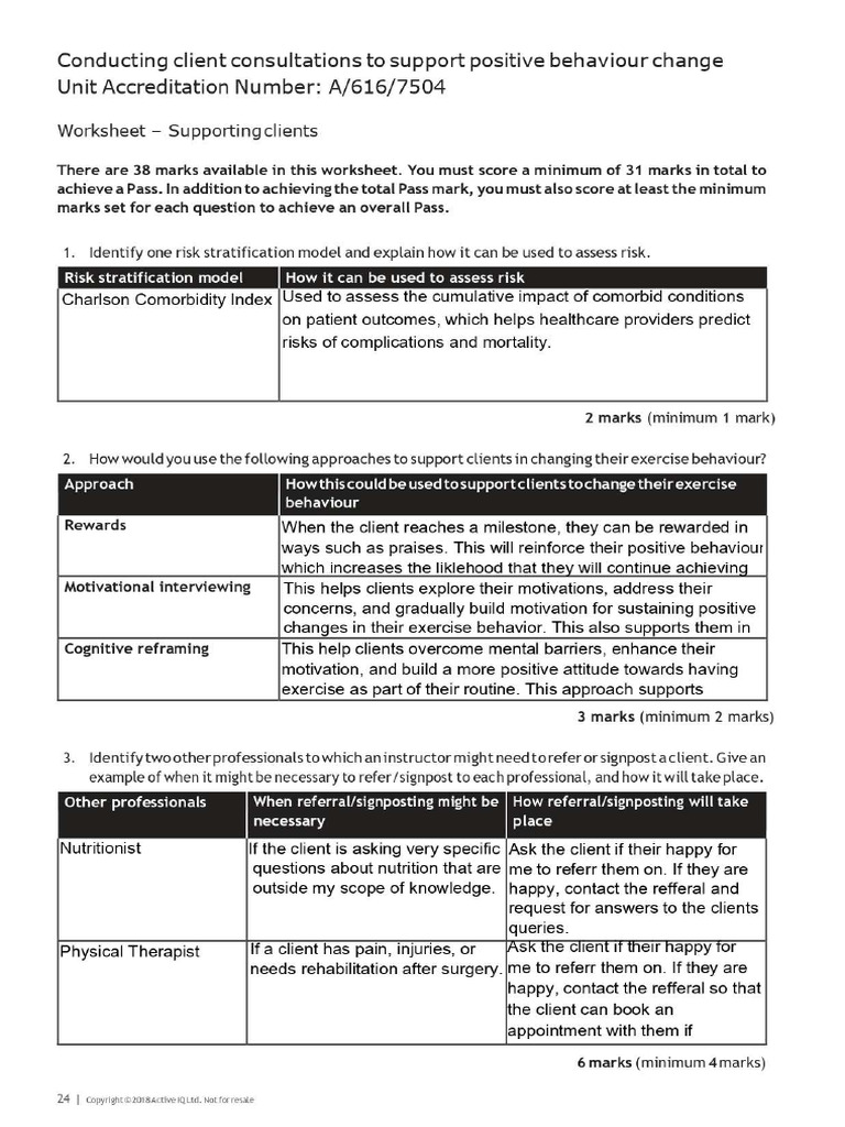 Unit 4. Consultation Worksheet | PDF