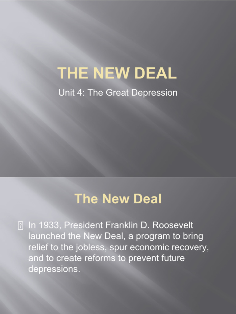 The New Deal | PDF