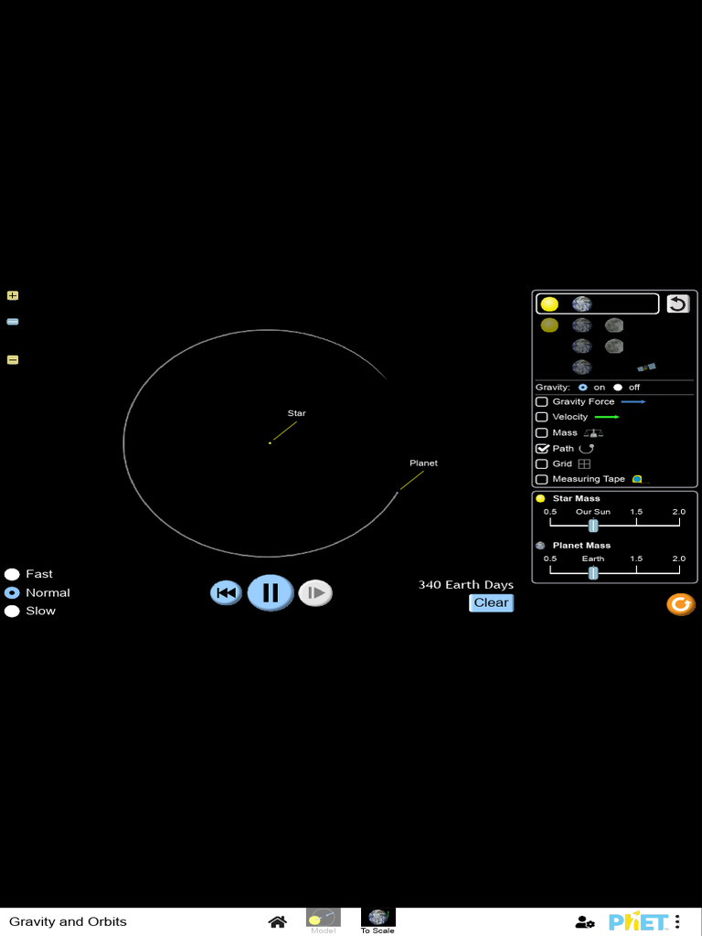 Gravity and Orbits: Star and Planet Models | PDF