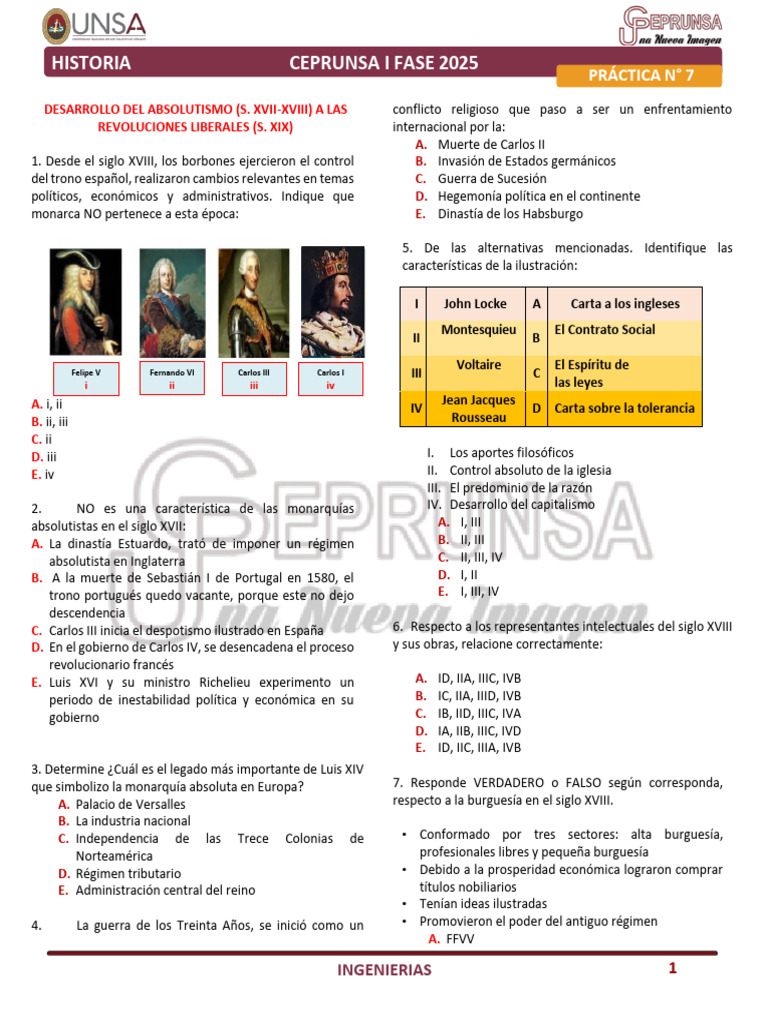 P7 Hist | PDF | Monarquía | Formas de gobierno
