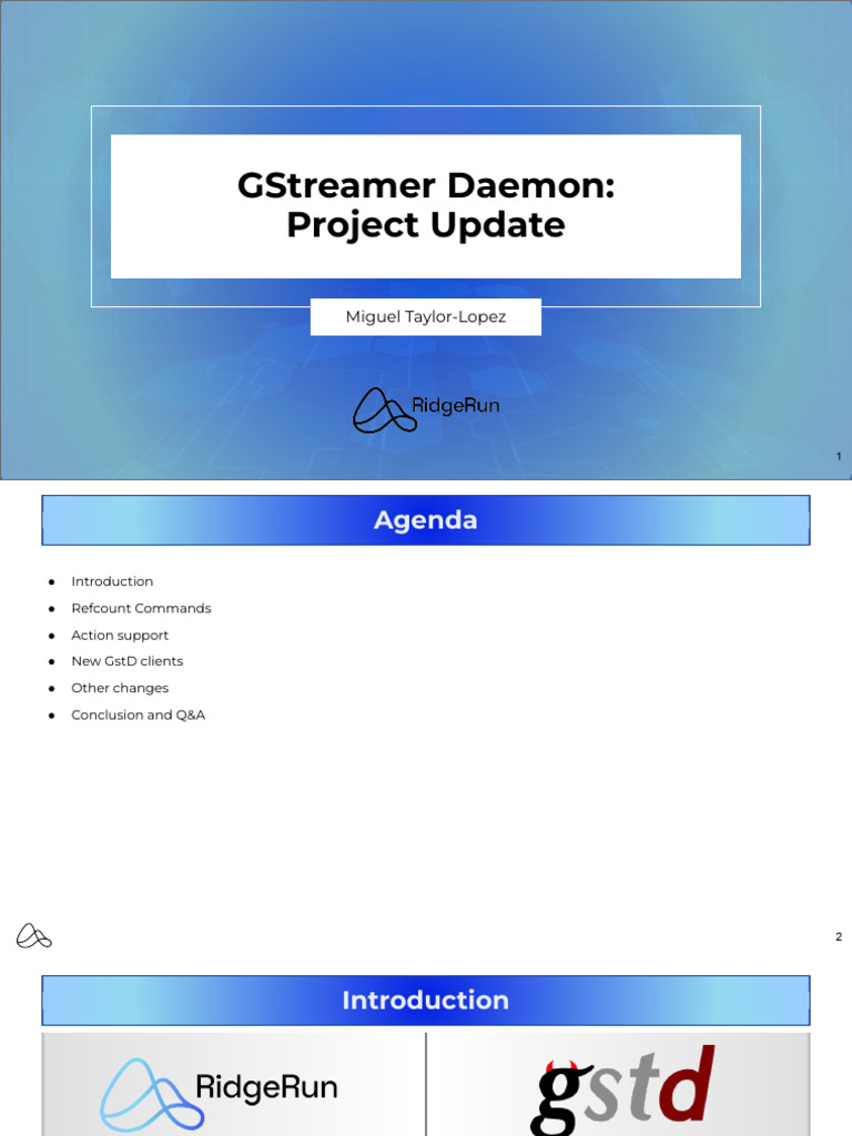 Gstreamer Daemon Project Update Pdf Embedded System Python Programming Language 4851